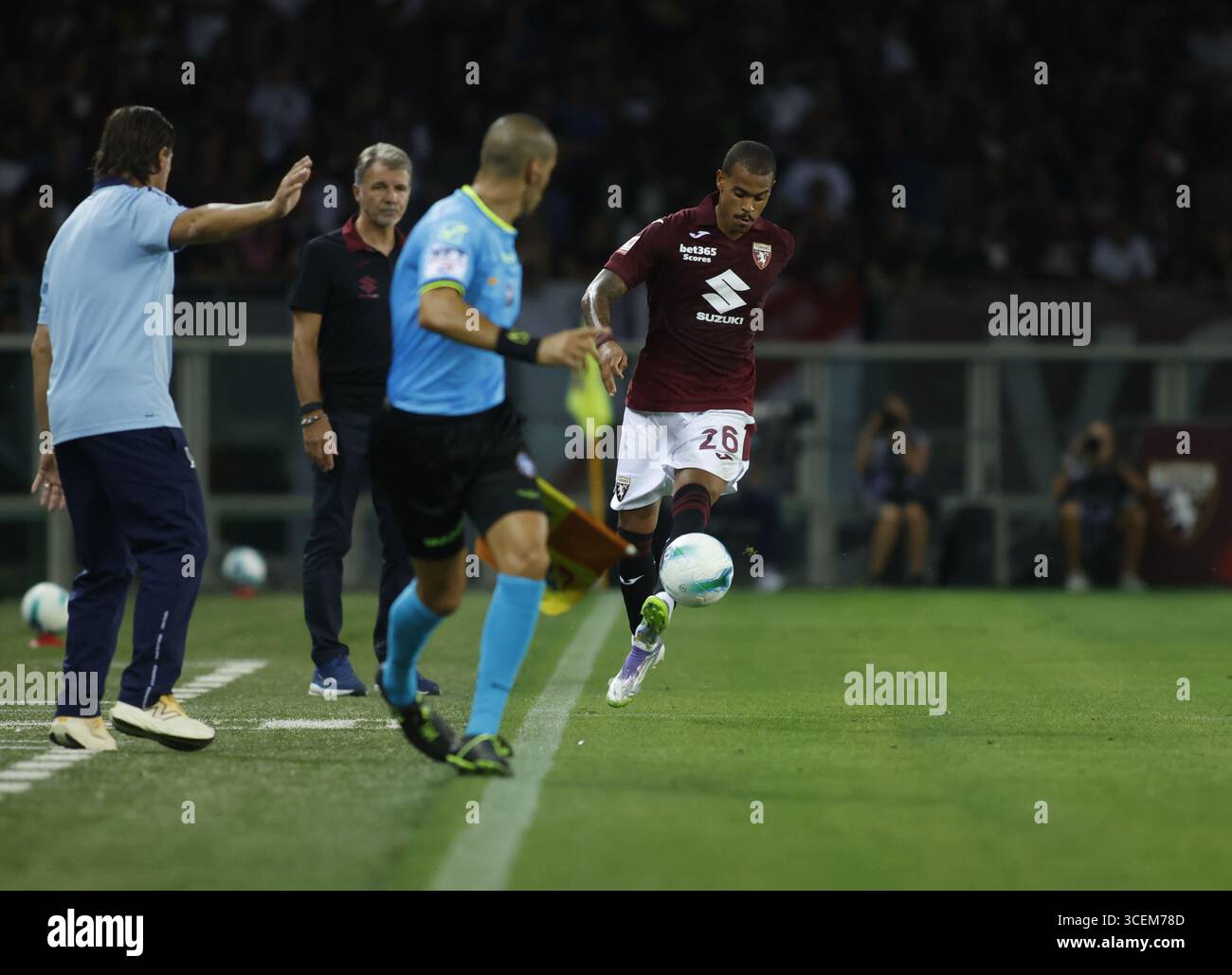 Cyril Ngonge of Torino FC during the Coppa Italia, 2025/26 season ...