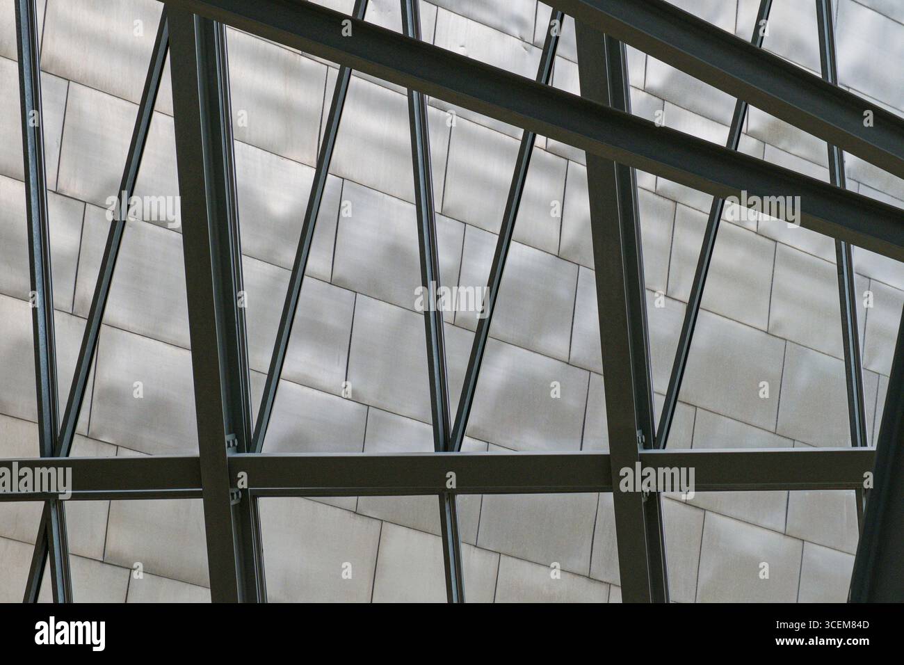 Detail of the flowing Deconstructivism postmodern architecture style ...