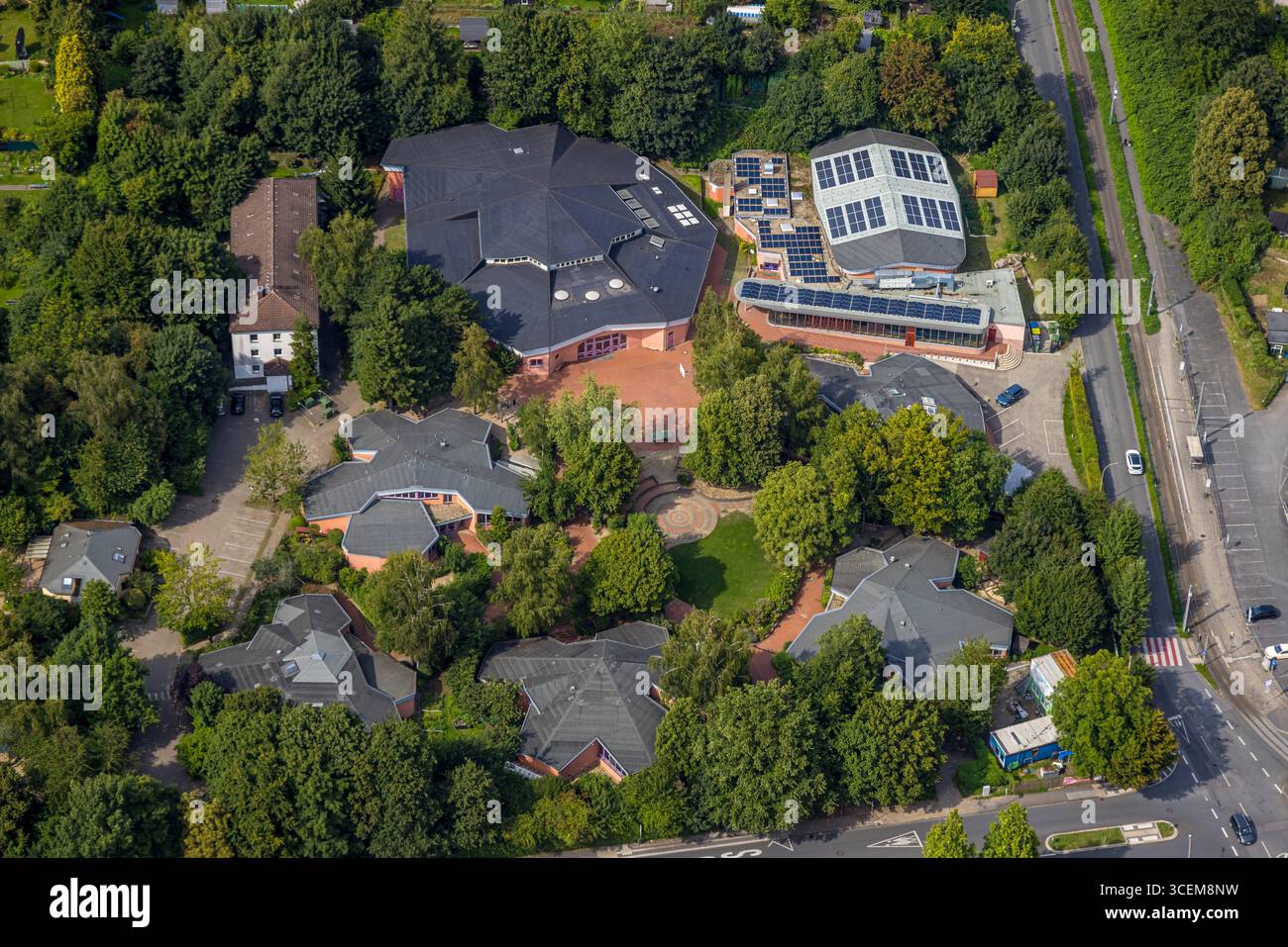 Luftbild, Rudolf-Steiner Schule Witten, Waldorfschule Billerbeckstraße ...