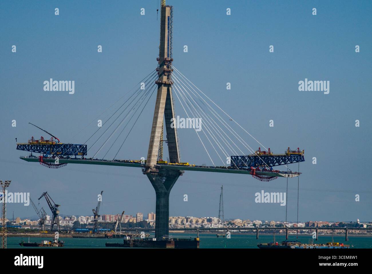 La Pepa Bridge under construction, when completed it will be the ...