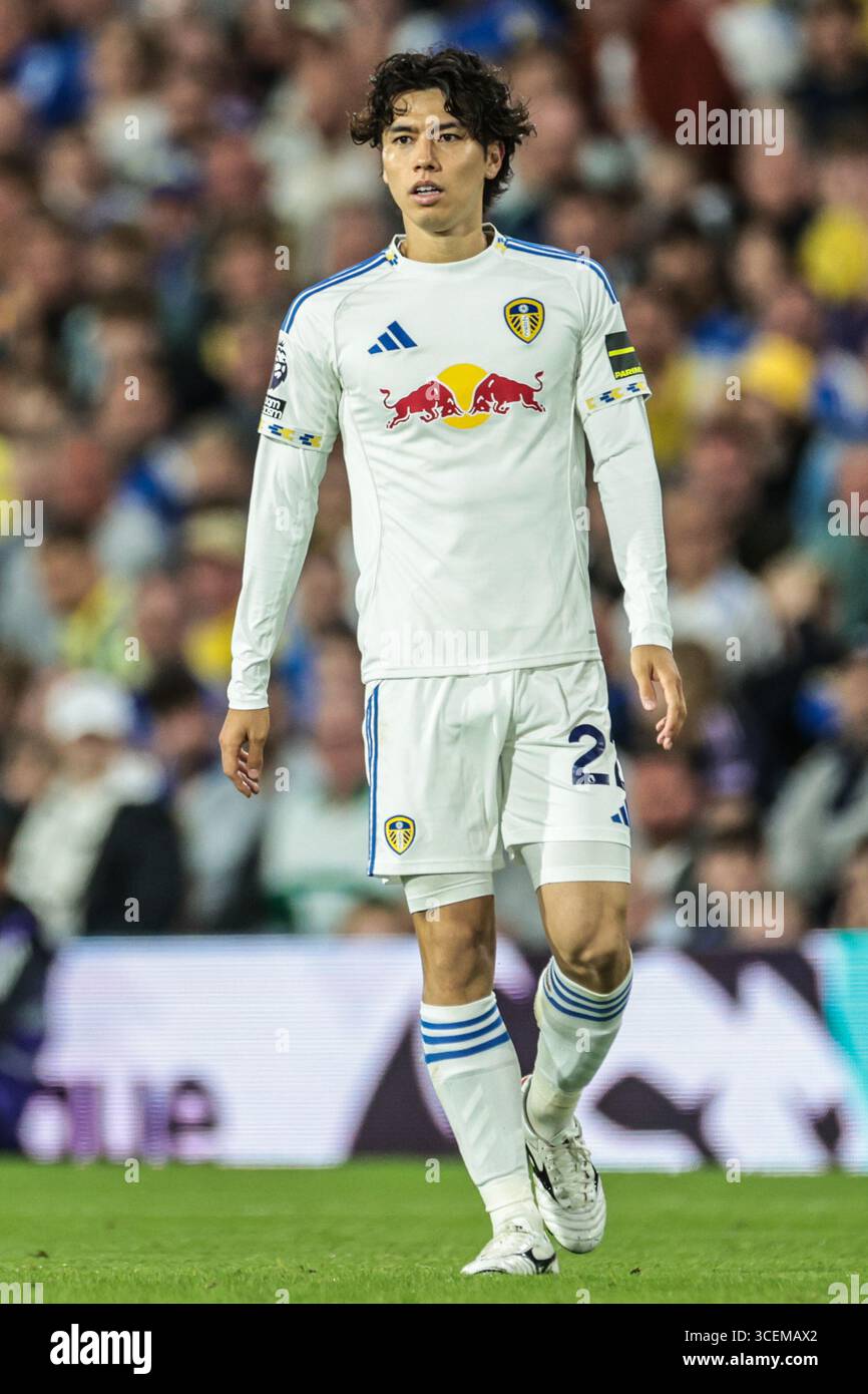 Ao Tanaka of Leeds United during the Premier League match Leeds United ...