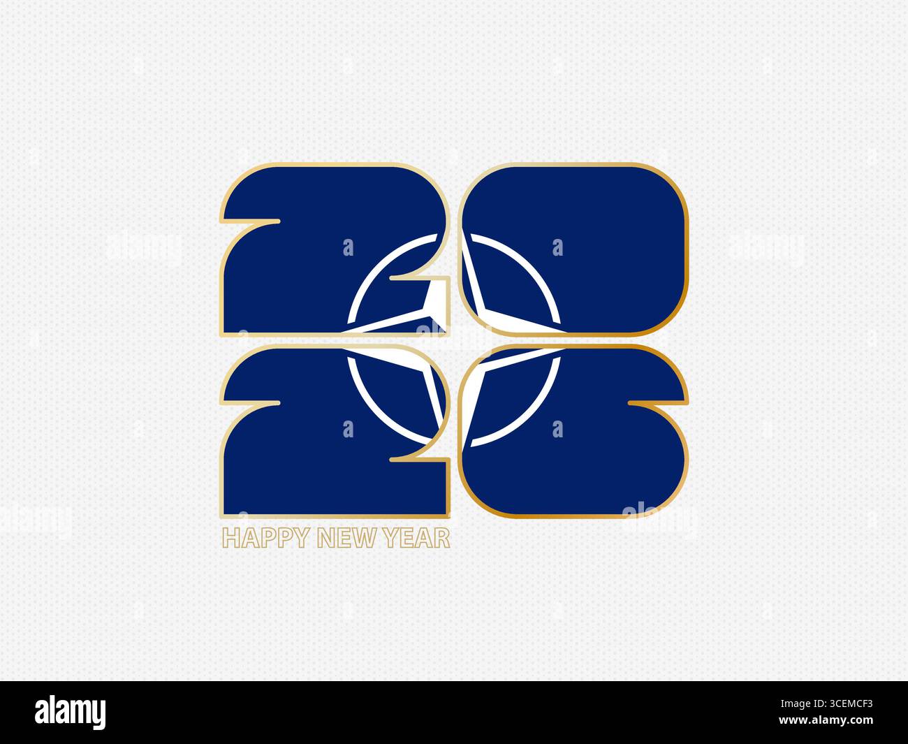 Abstract numbers 2026 with flag of Nato. Vector illustration Stock ...