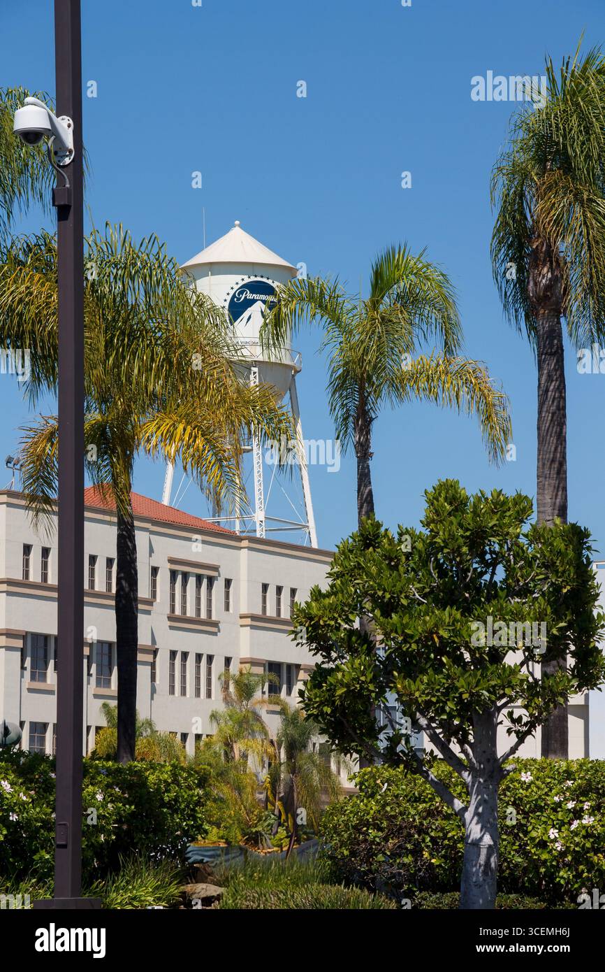 The Paramount Studios and the water tower, Hollywood, Los Angeles, CA ...