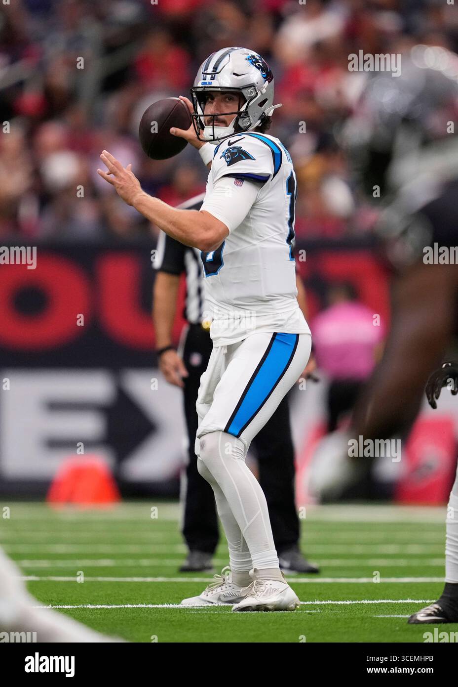 Carolina Panthers quarterback Jack Plummer (16) throws during an NFL ...