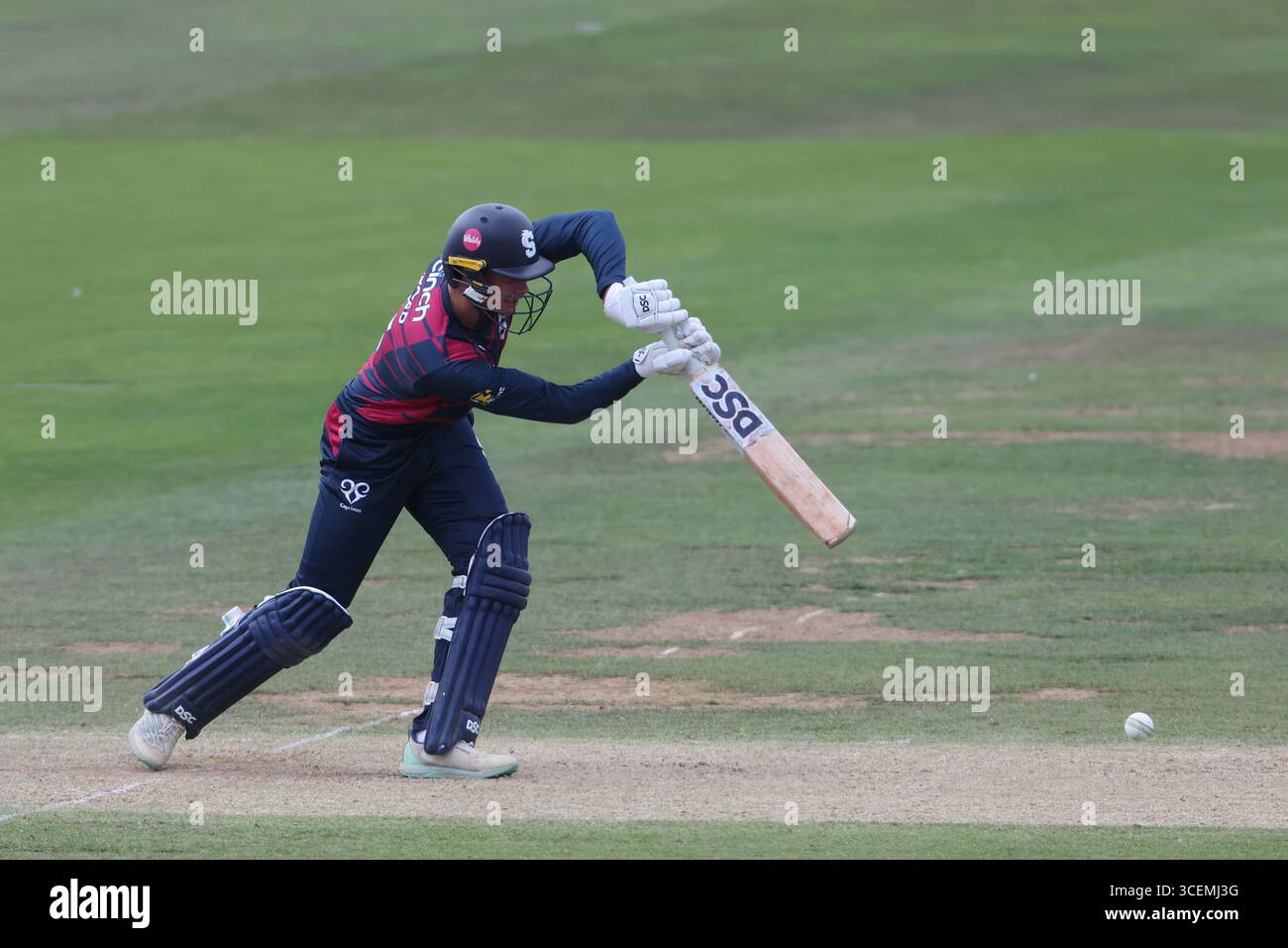 Justin Broad of Northants Steelbacks is seen batting during the Metro ...