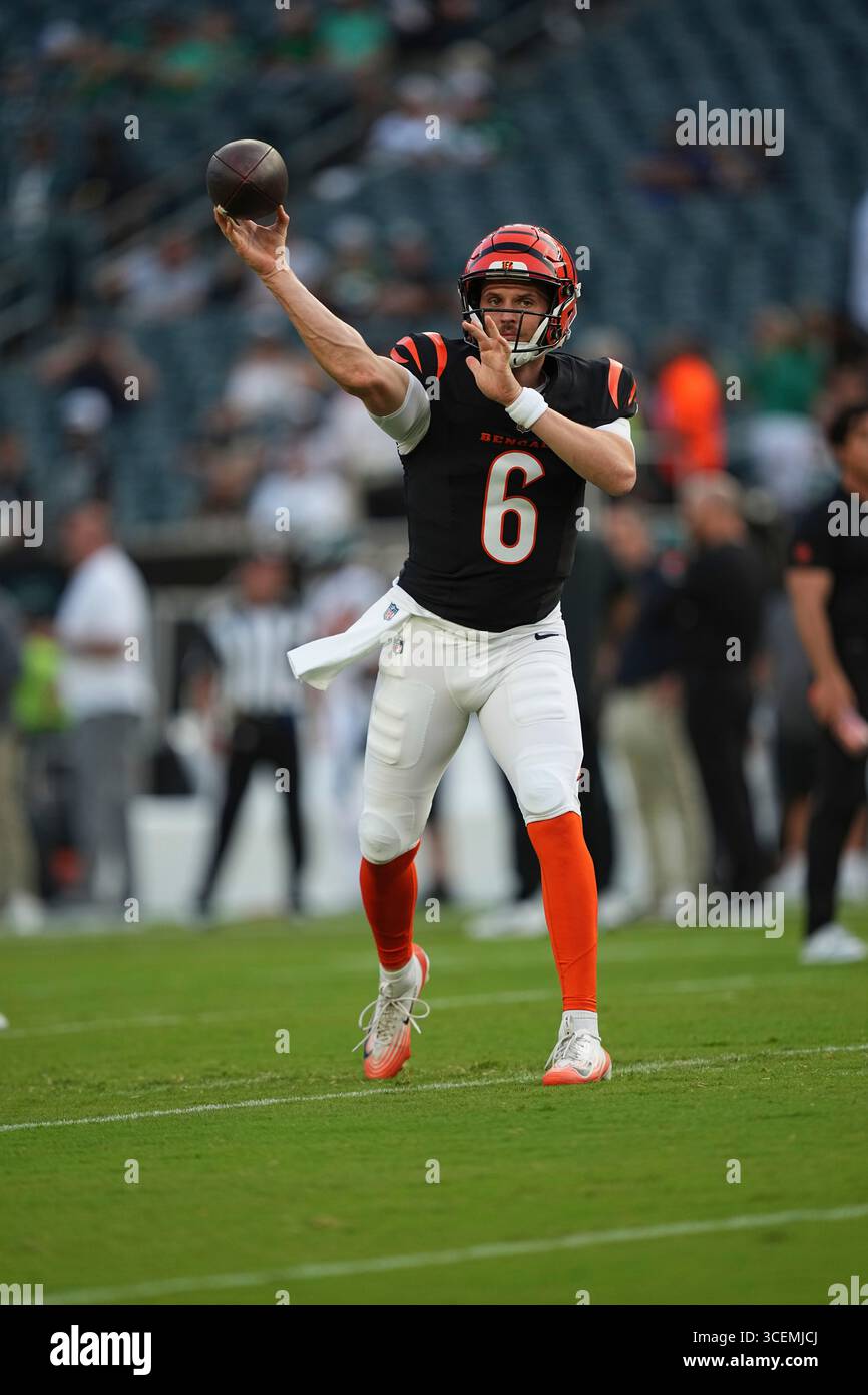 Cincinnati Bengals quarterback Jake Browning in action before an NFL ...