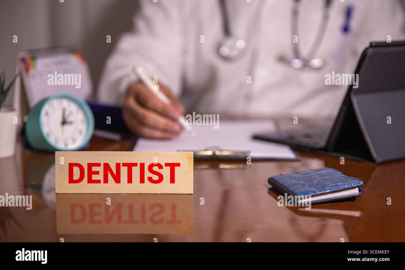 Medical worker touch virtual digital calendar on tablet for plan ...