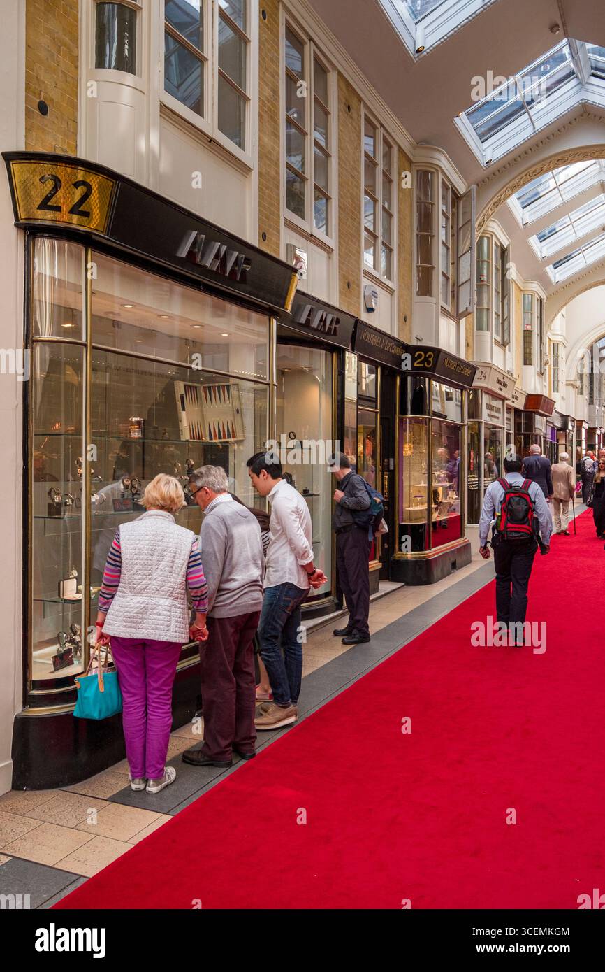 Red carpet inside Burlington Arcade, City of Westminster, London ...