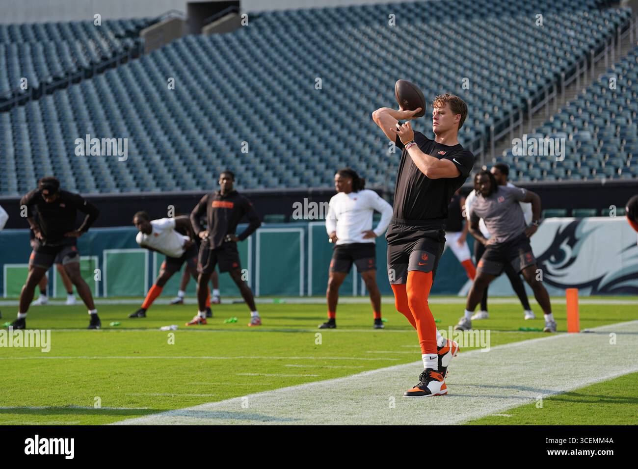 Cincinnati Bengals quarterback Joe Burrow in action before an NFL ...