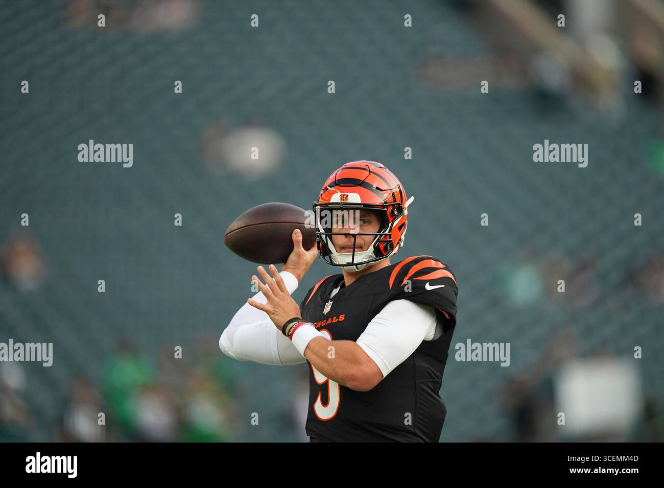 Cincinnati Bengals quarterback Joe Burrow in action before an NFL ...