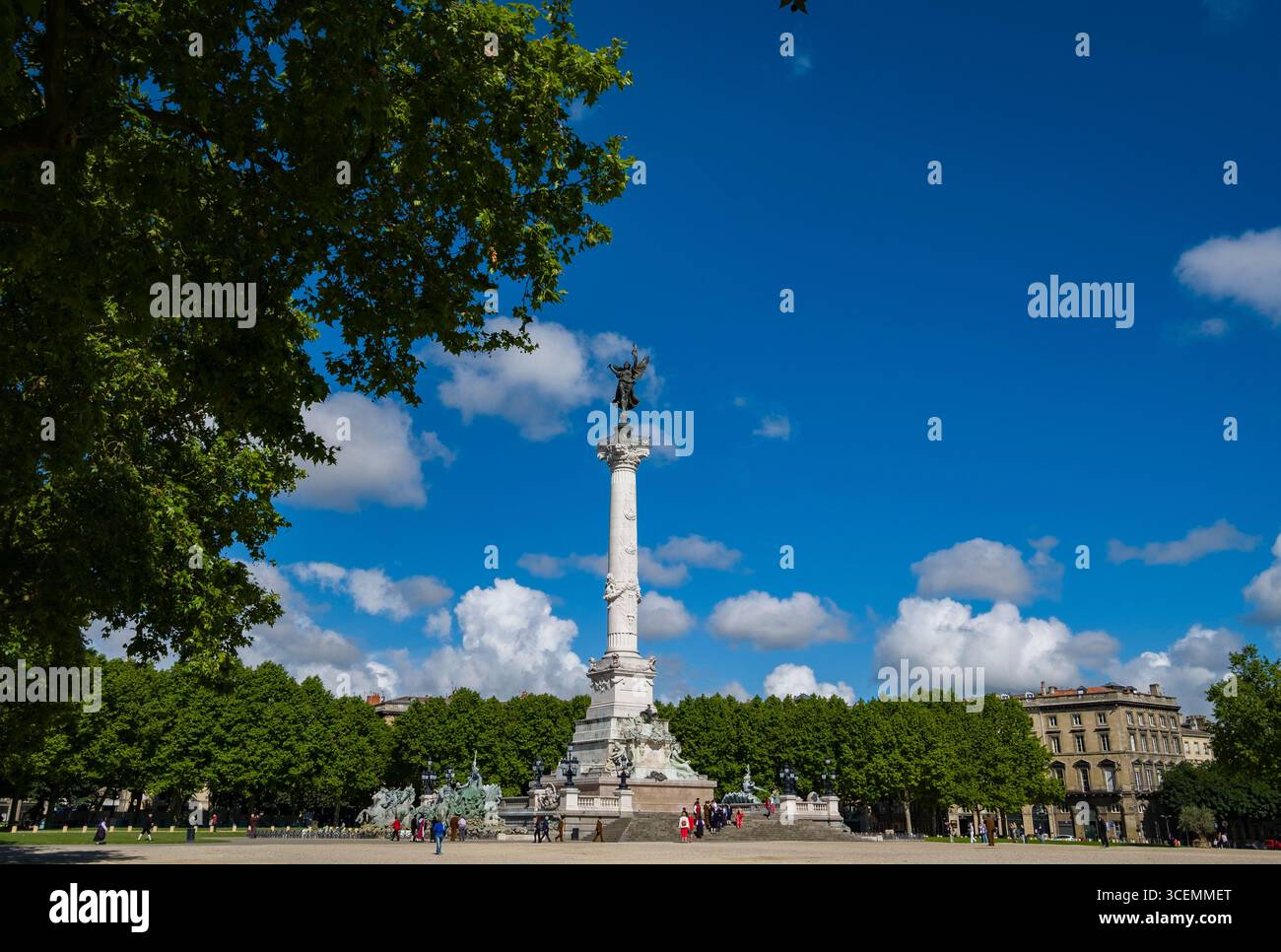 The principal monument of Place des Quinconces is in memory of the ...