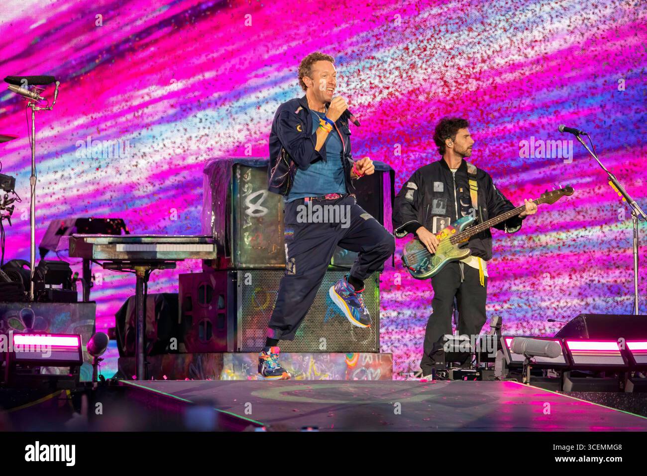 Hull, England, 18th August, 2025. Coldplay playing the first of two ...