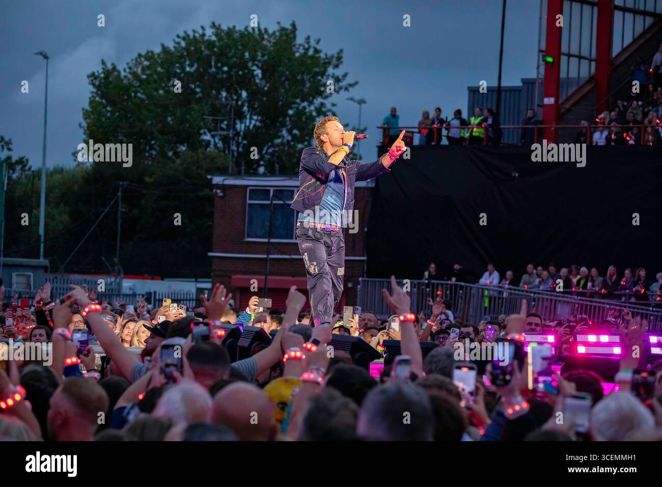 Hull, England, 18th August, 2025. Coldplay playing the first of two ...