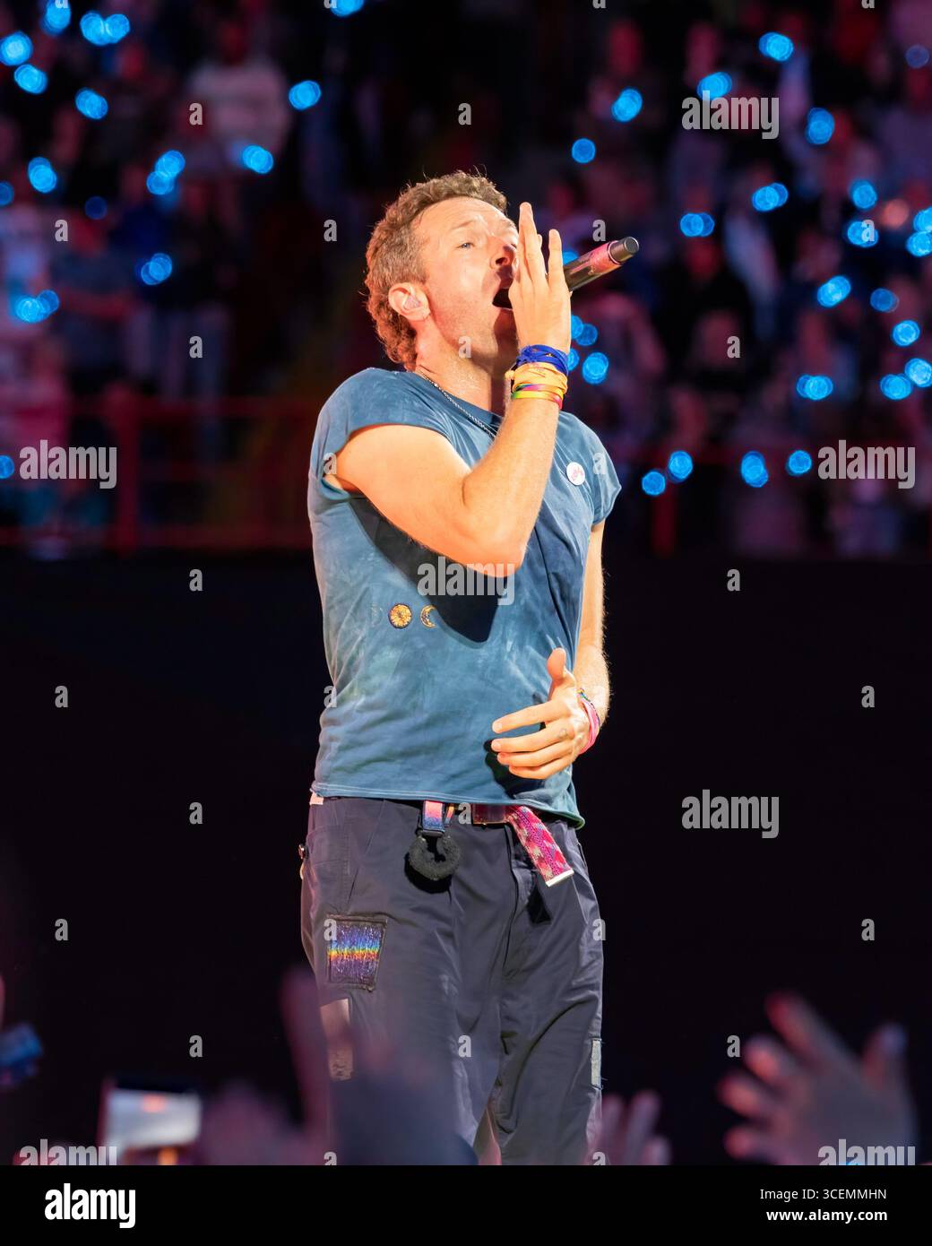 Hull, England, 18th August, 2025. Coldplay playing the first of two ...