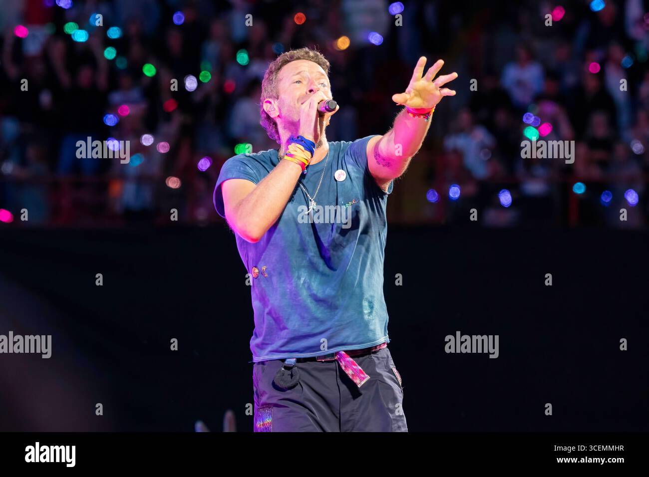 Hull, England, 18th August, 2025. Coldplay playing the first of two ...