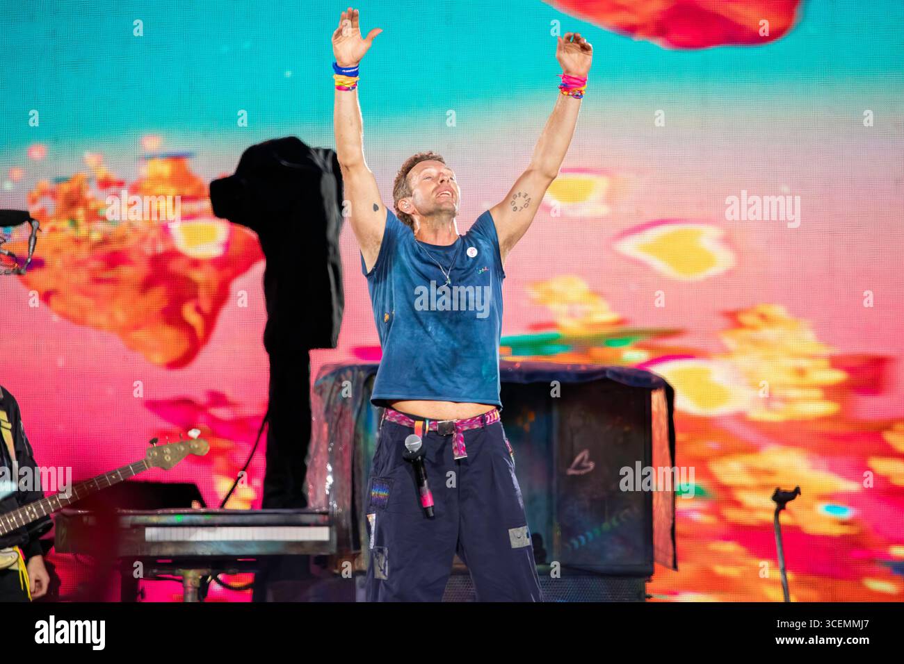 Hull, England, 18th August, 2025. Coldplay playing the first of two ...