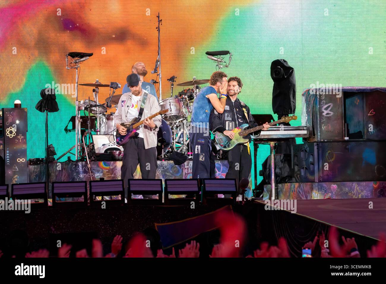 Hull, England, 18th August, 2025. Coldplay playing the first of two ...