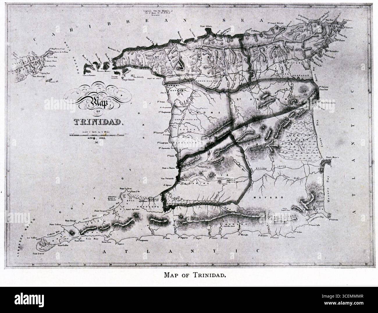 Trinidad road map hi-res stock photography and images - Alamy