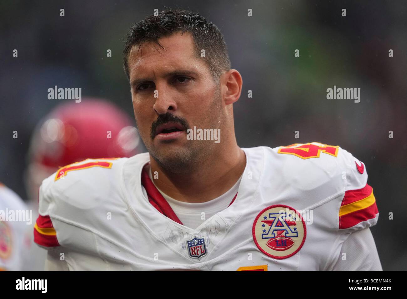 Kansas City Chiefs long snapper James Winchester walks on the sideline ...