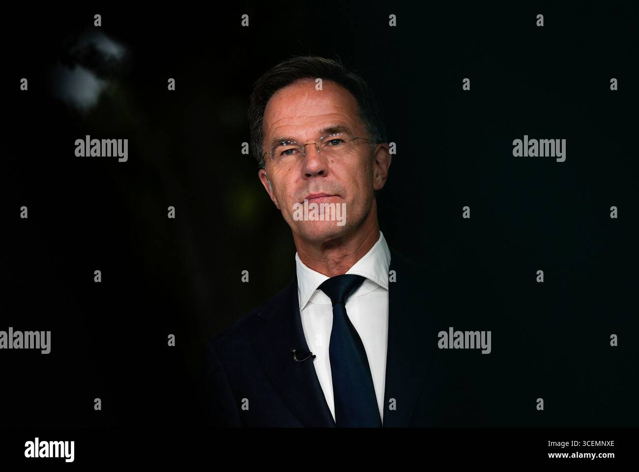 NATO Secretary General Mark Rutte prepares for an interview with Fox ...