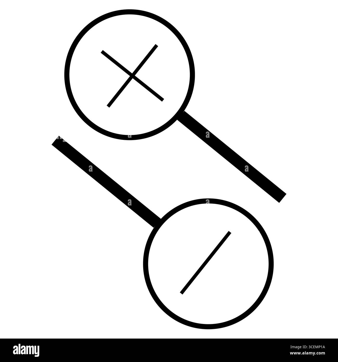 Zoom icons set. Magnifier symbol illustration. Search tool vector ...