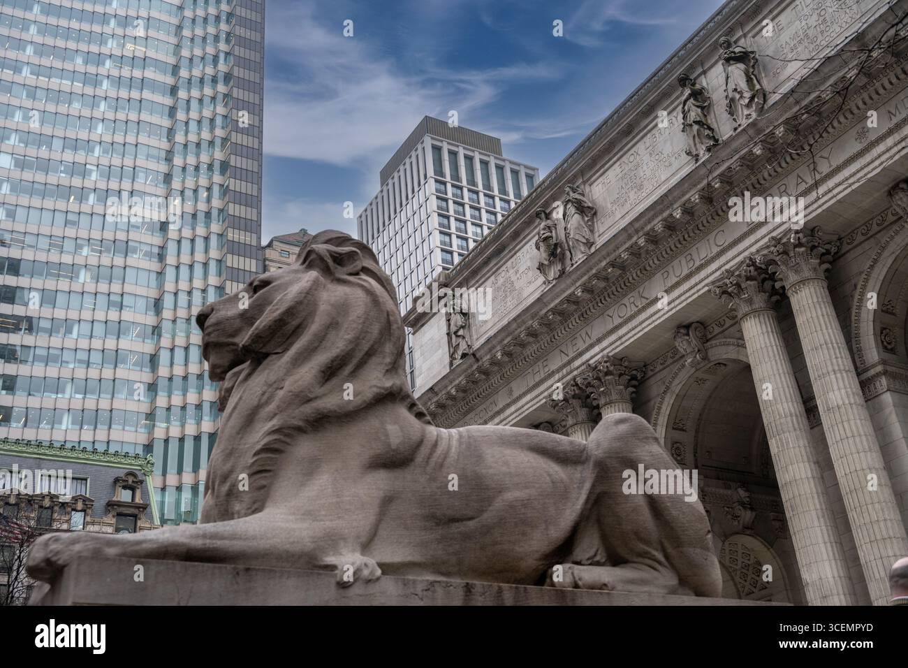 front of the New York Public Library also known at the Astor Library ...
