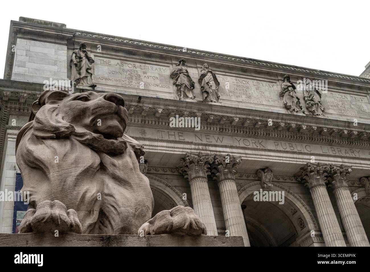 front of the New York Public Library also known at the Astor Library ...
