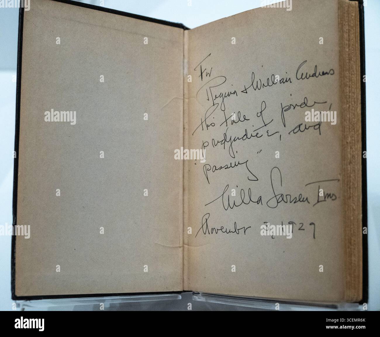 first-edition book called "Passing" by Nella Larsen inscribed to her ...