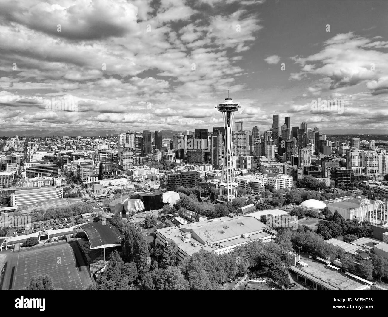 Seattle, Washington, USA- July 25, 2024: Modern Seattle district, USA ...