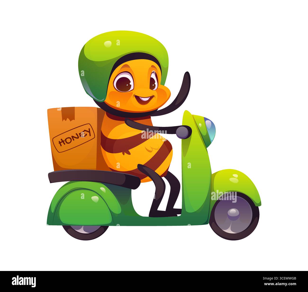 Riding bee an bee Stock Vector Images - Alamy