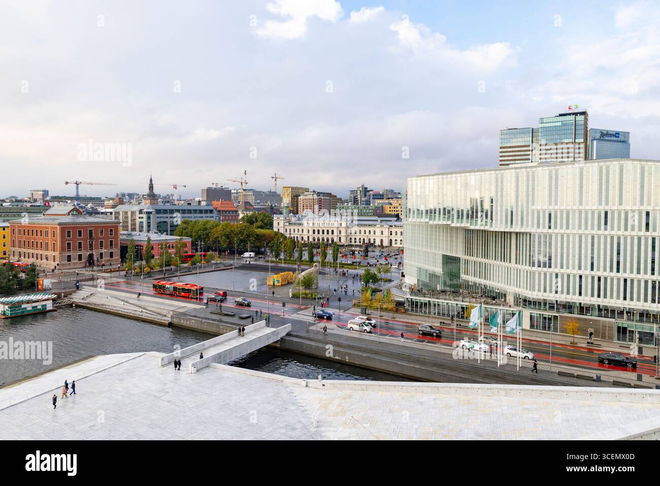 Oslo Norway, Oslo Public Library building Deichman Bjørvika, in the ...