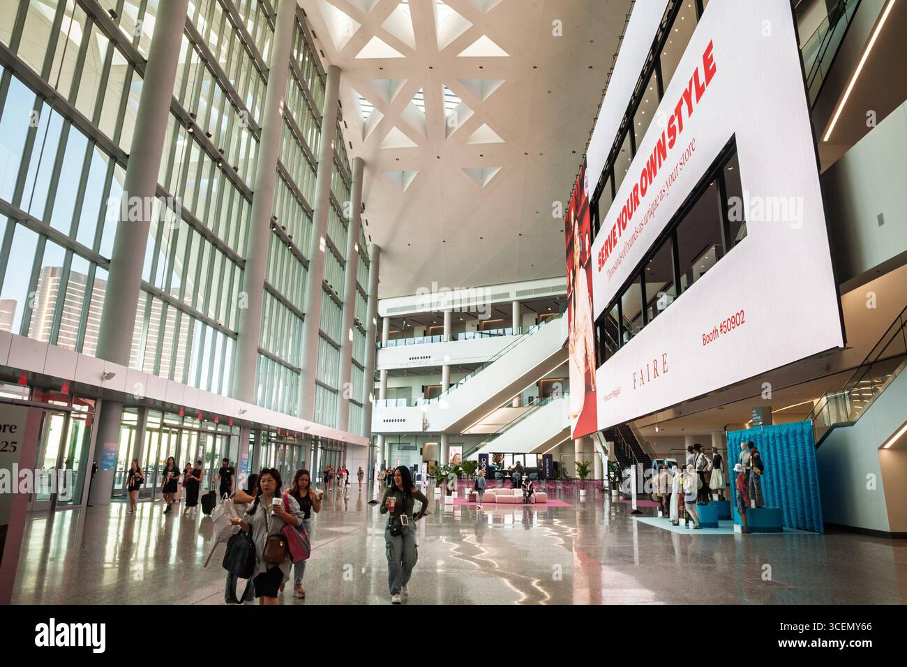 LAS VEGAS, AUGUST 21, 2024: Las Vegas Convention Center West Hall with ...