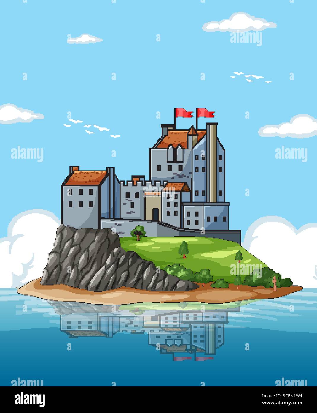 Coastal defense structure Stock Vector Images - Alamy