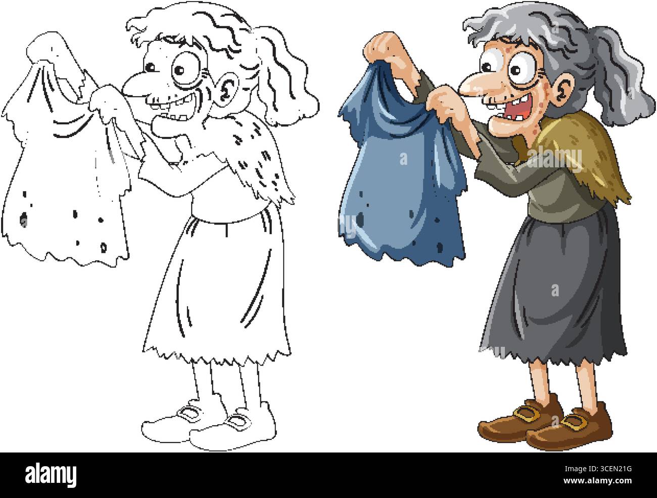 Tattered shirt Stock Vector Images - Alamy