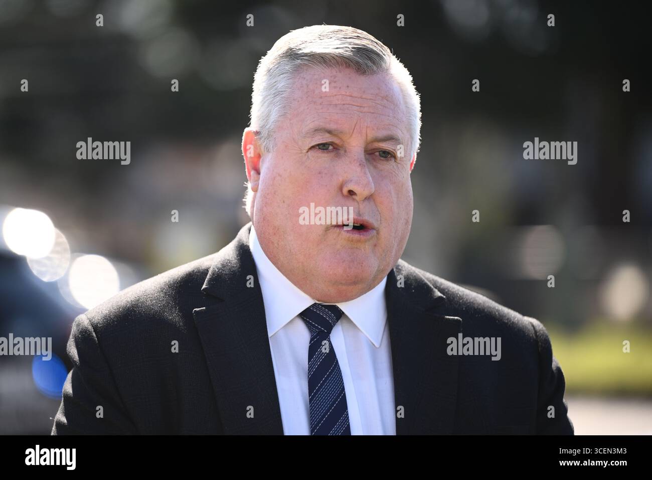 Victoria Police Detective Inspector Dean Thomas speaks to media at the ...