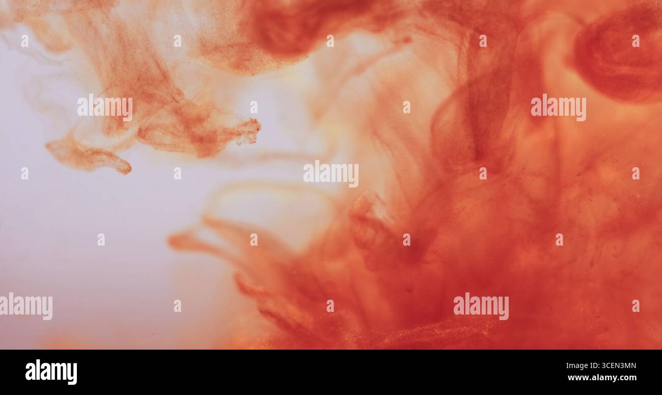 Fume fluid. Paint blend. Red orange mix swirl art water drip blob ...