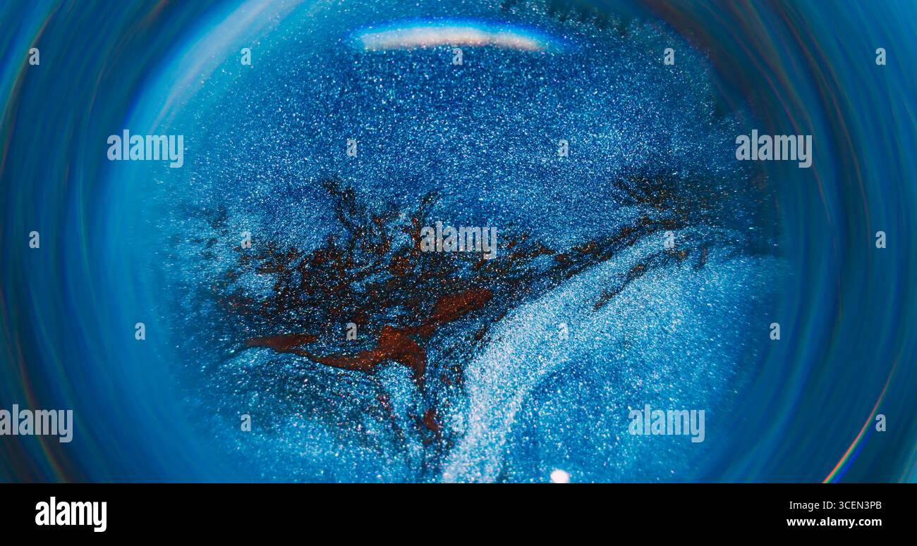 Blur ink drip rainbow light hi-res stock photography and images - Alamy