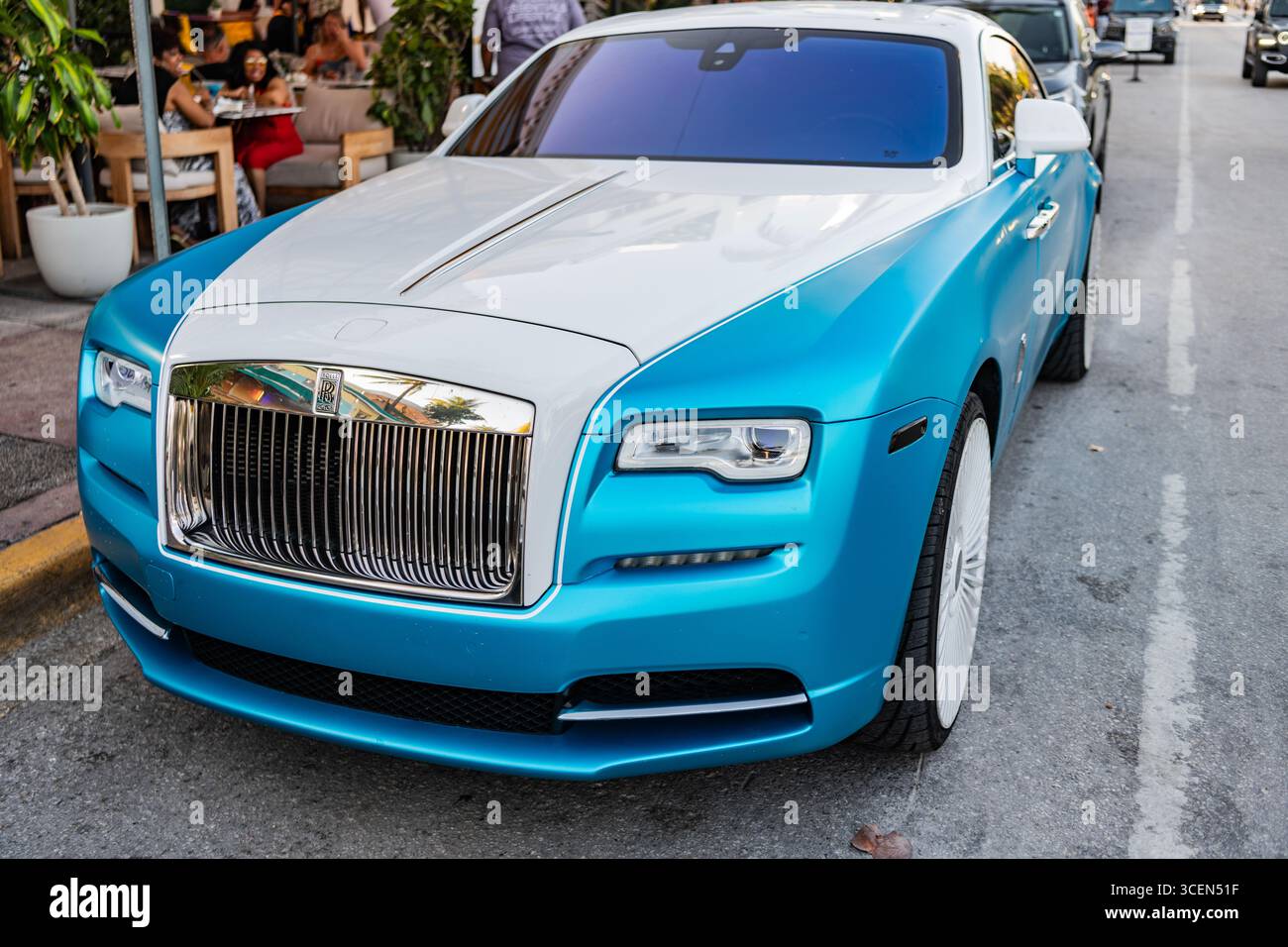 Miami, Florida, USA - April 08, 2025: Rolls Royce Wraith luxury grand ...