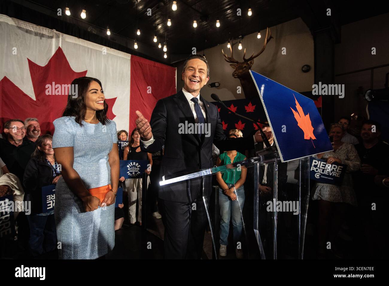 Anaida Poilievre and Conservative Party Leader Pierre Poilievre ...