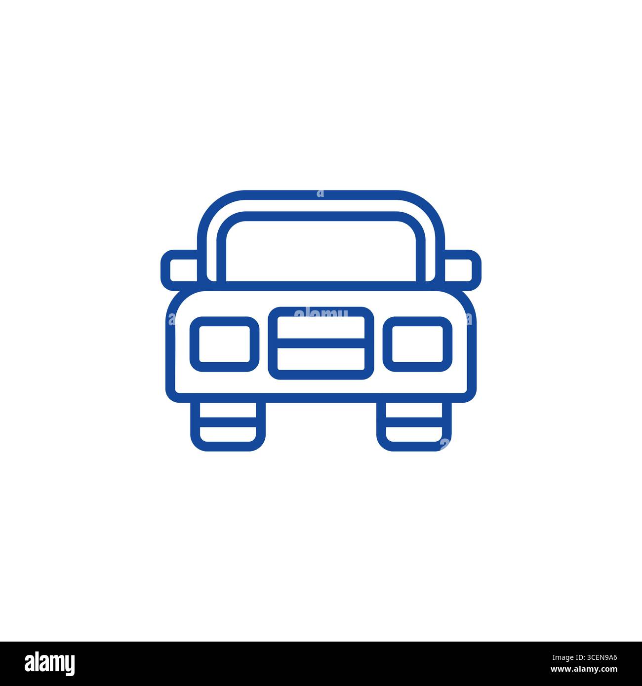Car line blue icon Cut Out Stock Images & Pictures - Alamy