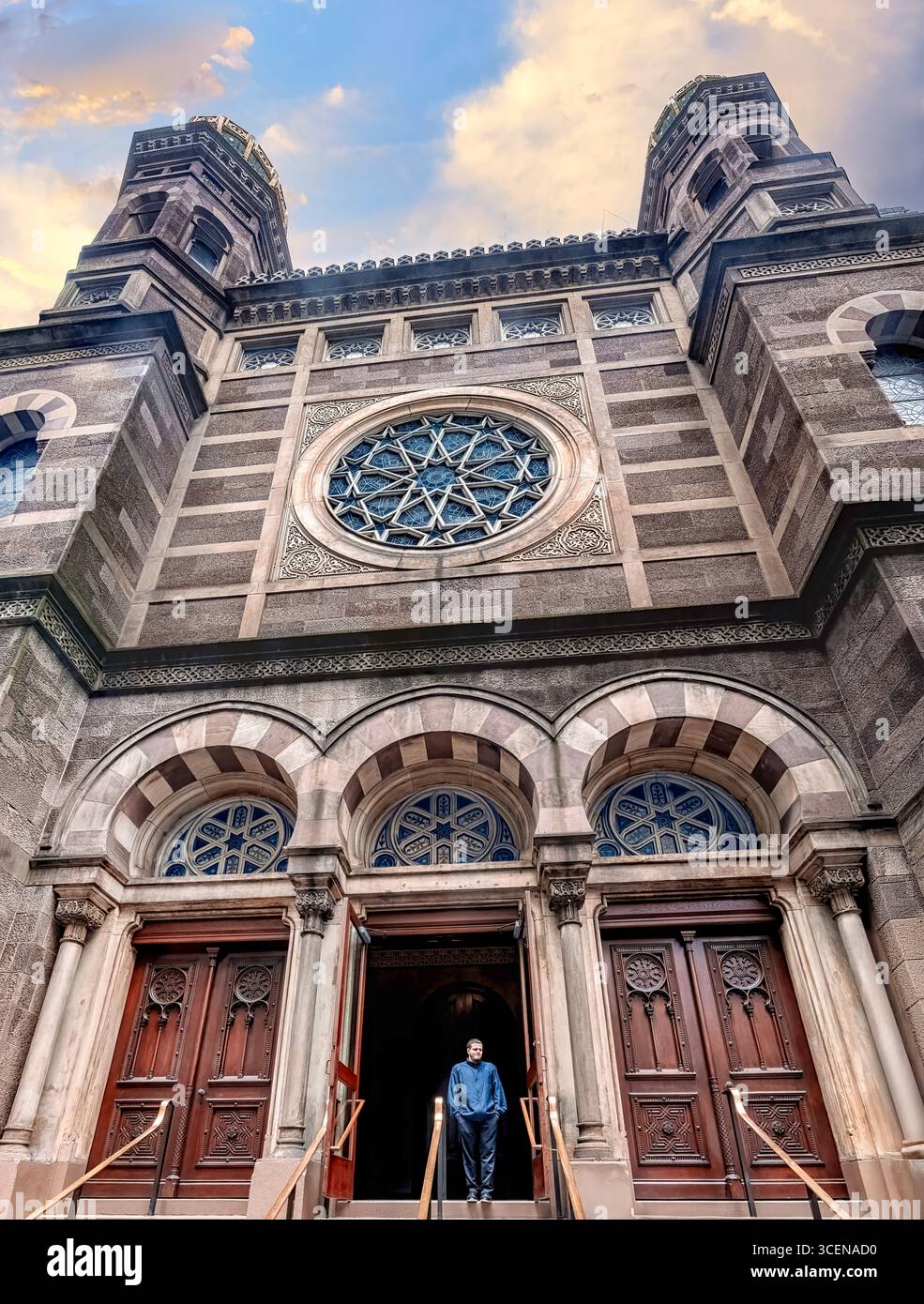 New York City, USA - June 18, 2025: Central Synagogue, the oldest ...
