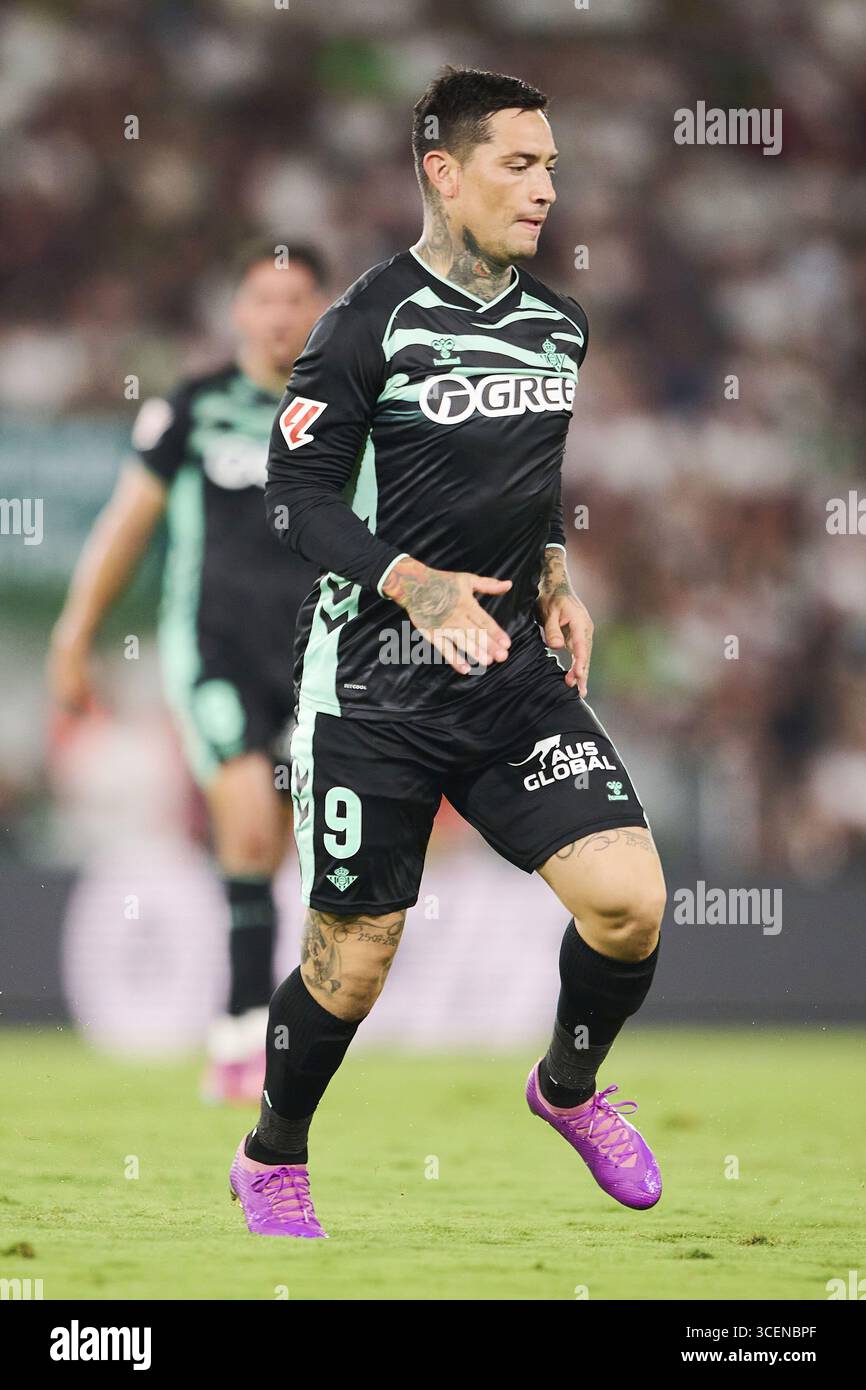 Chimy Avila of Real Betis during the Spanish championship La Liga ...