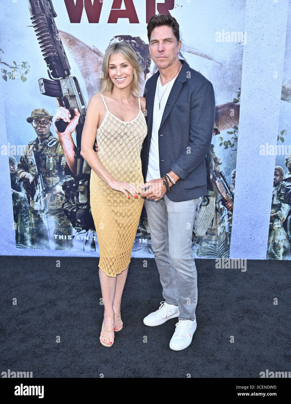 Los Angeles, USA. 16, August, 2025. Pictured left to right, Sandra Hess, Michael Trucco at the ...