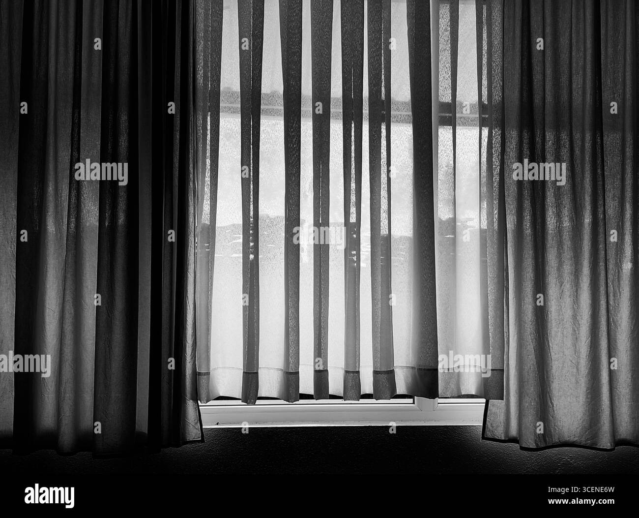 Fabric curtains frame hi-res stock photography and images - Alamy