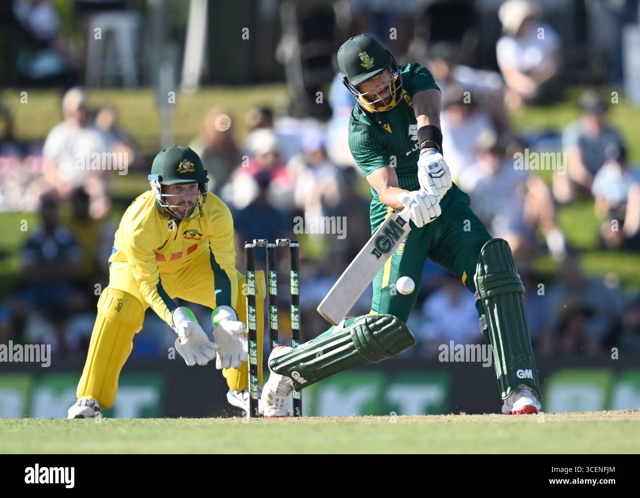 Aiden Markram of South Africa in action during the First Men's ODI ...