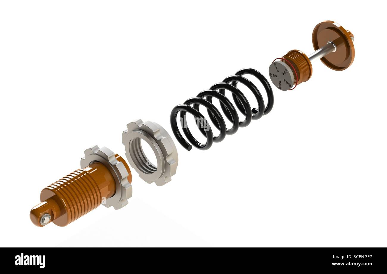 Car shock absorber for automotive industry Stock Photo - Alamy