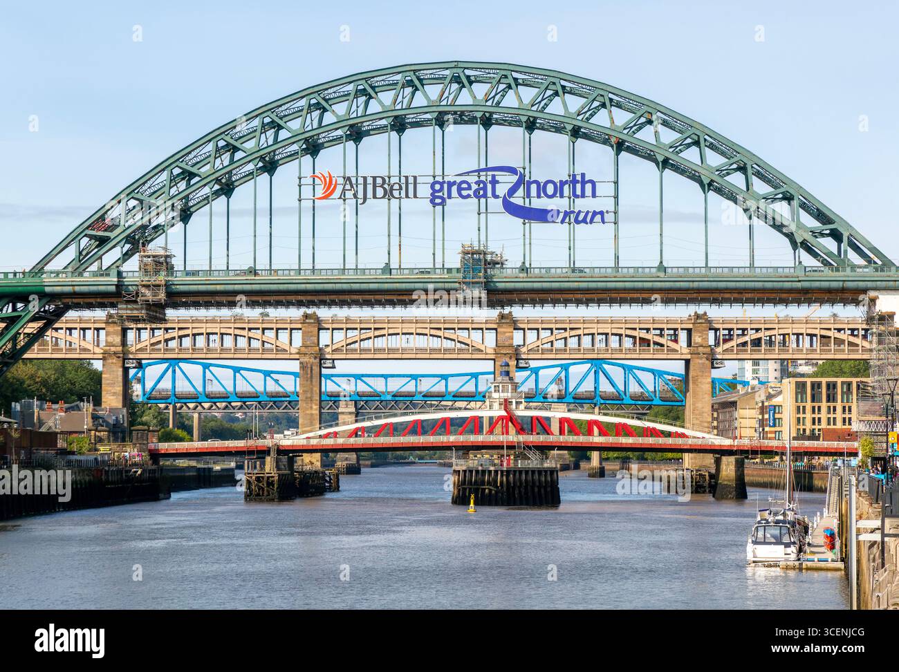 Tyne Bridge and other bridges, River Tyne, Newcastle upon Tyne, Tyne ...