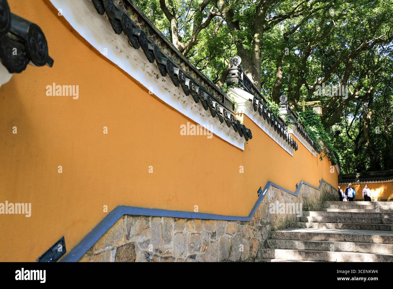 Tourists visit the Putuo Mountain scenic area in Zhoushan City, east ...