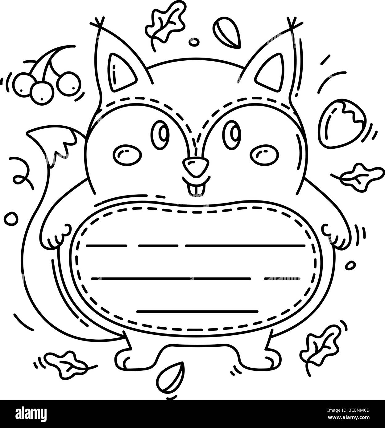 Cute memo template Black and White Stock Photos & Images - Alamy