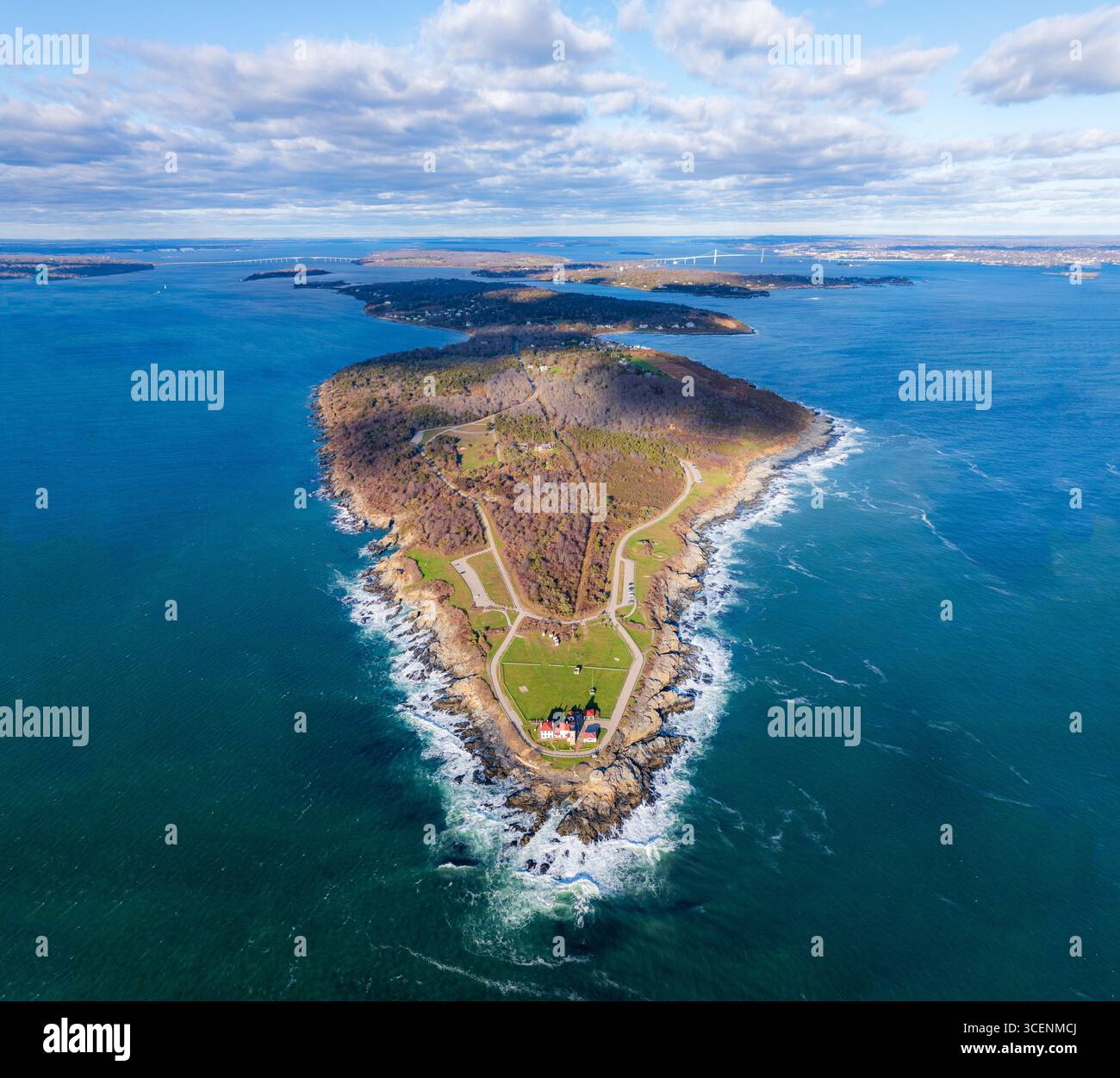 Aerial view fort adams hi-res stock photography and images - Alamy
